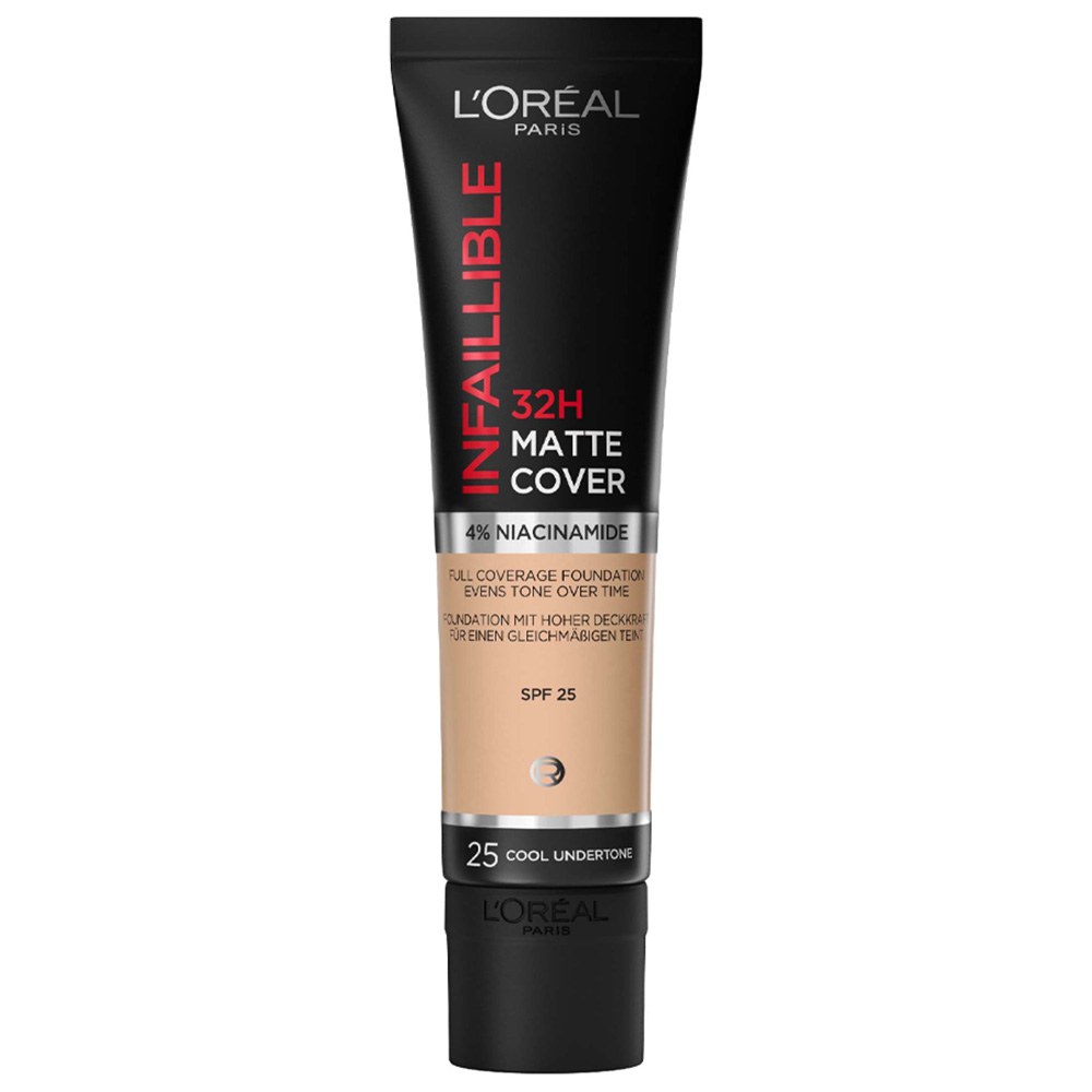 L'Oréal Infaillible 32H Matte Cover Foundation - 25 Cool Undertone ...